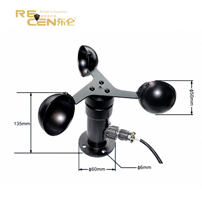 Crane Wind Speed Indicator Construction Digital Monitor Anemometer High ...